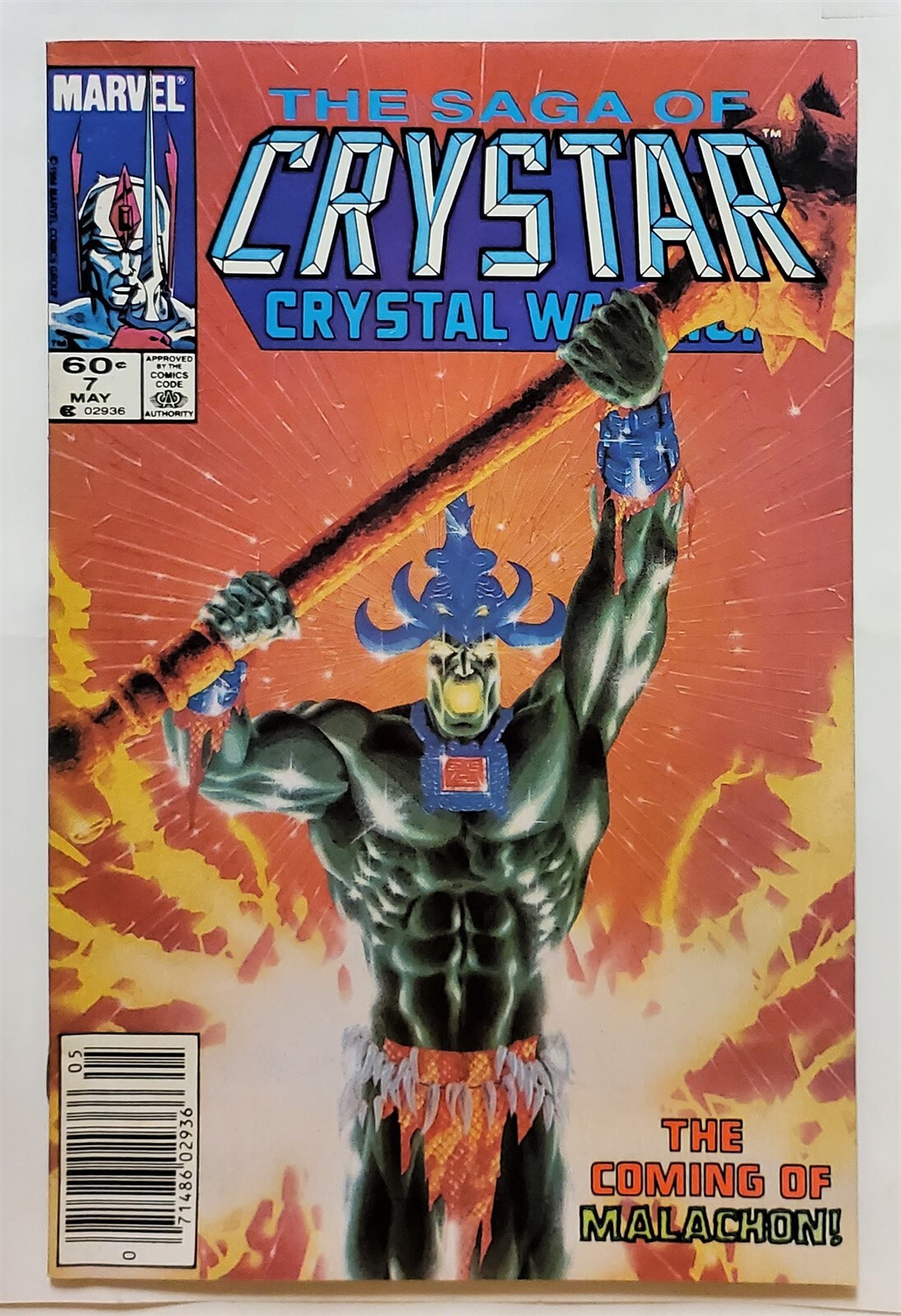 Saga of Crystar, the Crystal Warrior #7 Newsstand (May 1984, Marvel) 7. ...
