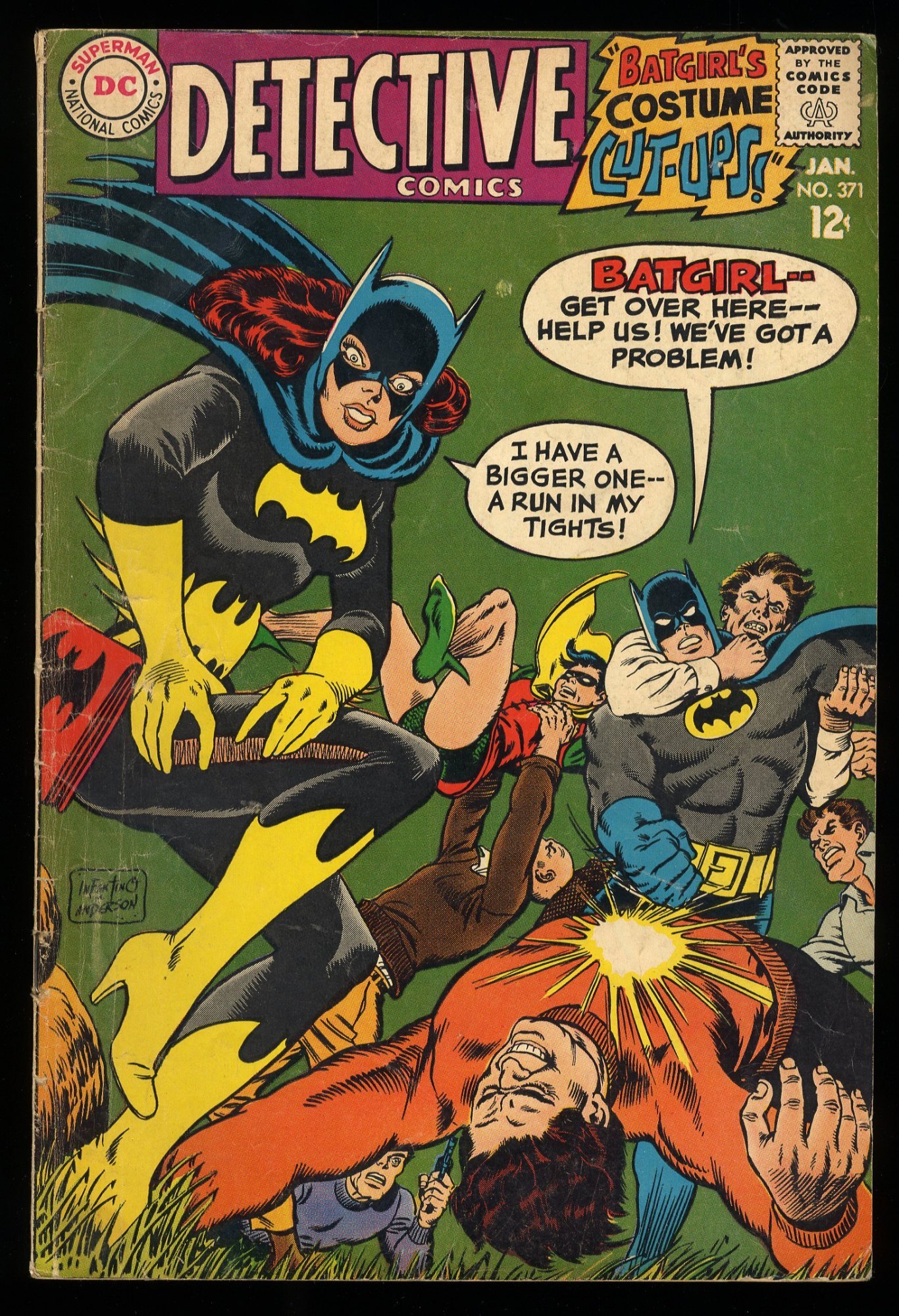 Detective Comics #371 VG+ 4.5 Batgirl Batman! 1st App TV Batmobile ...