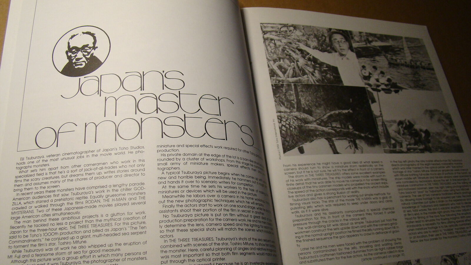 Japanese Fantasy Film Journal 13 *High Grade* Godzilla Famous Monsters ...