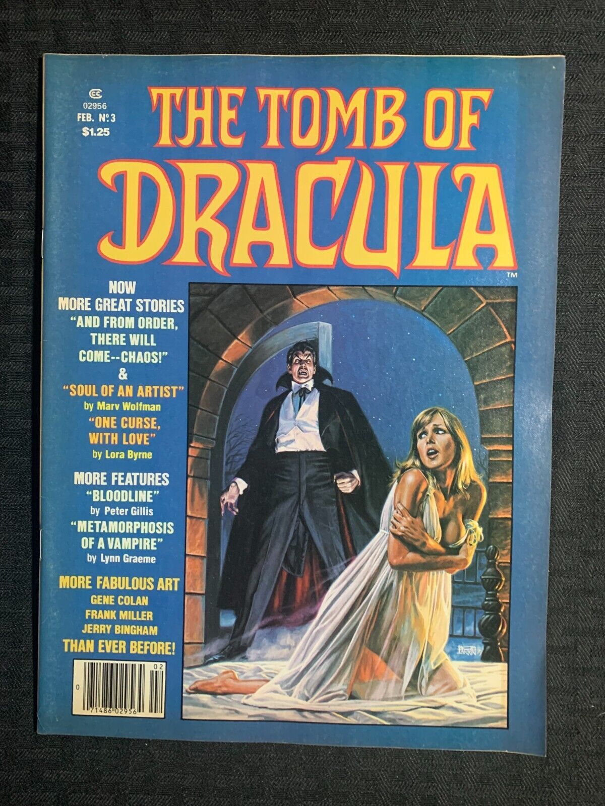 1980 THE TOMB OF DRACULA Magazine #3 FN 6.0 Gene Colan / Frank Miller ...