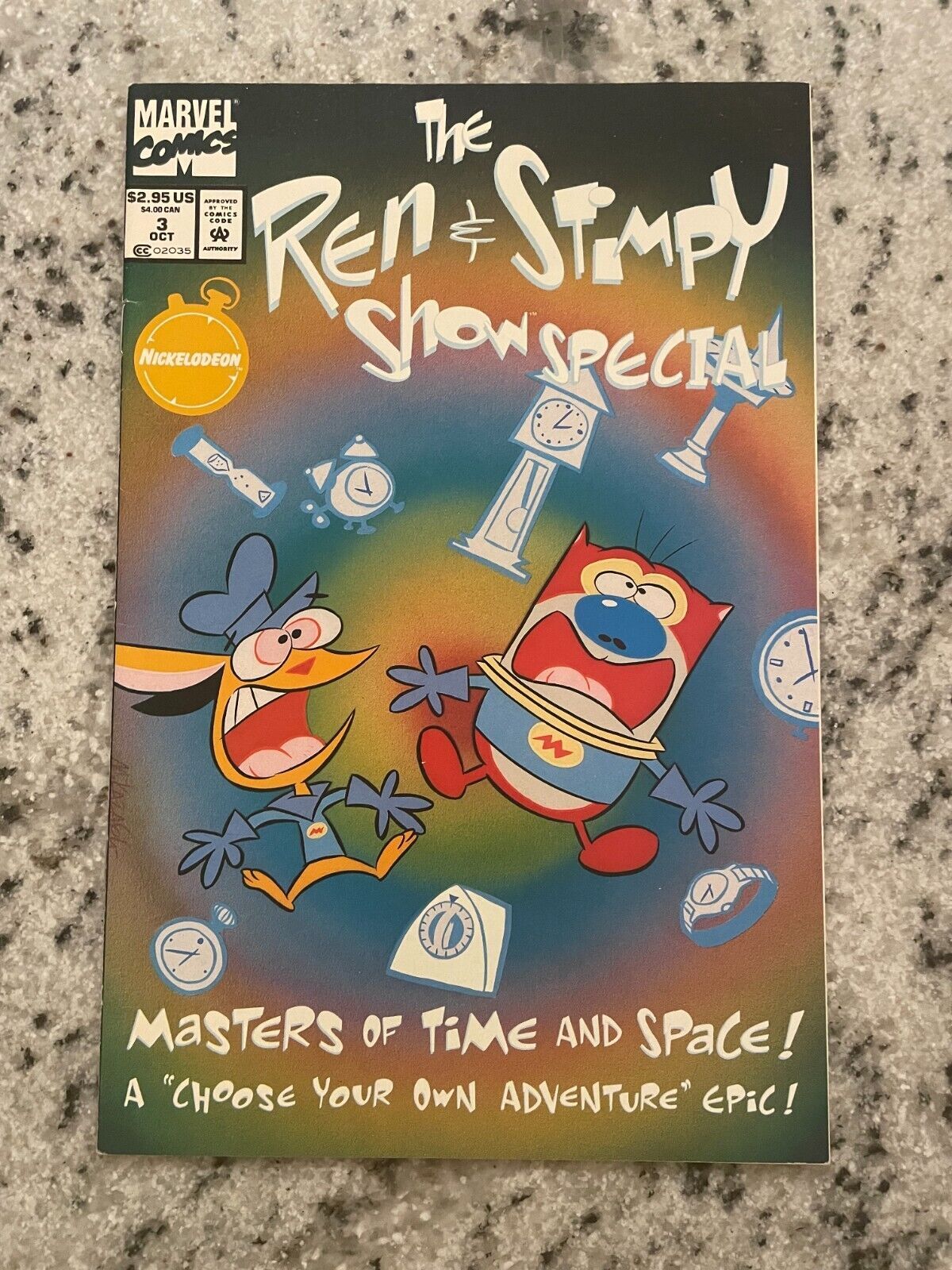 The Ren & Stimpy Show Special # 3 NM- Marvel Comic Book Nickelodeon ...