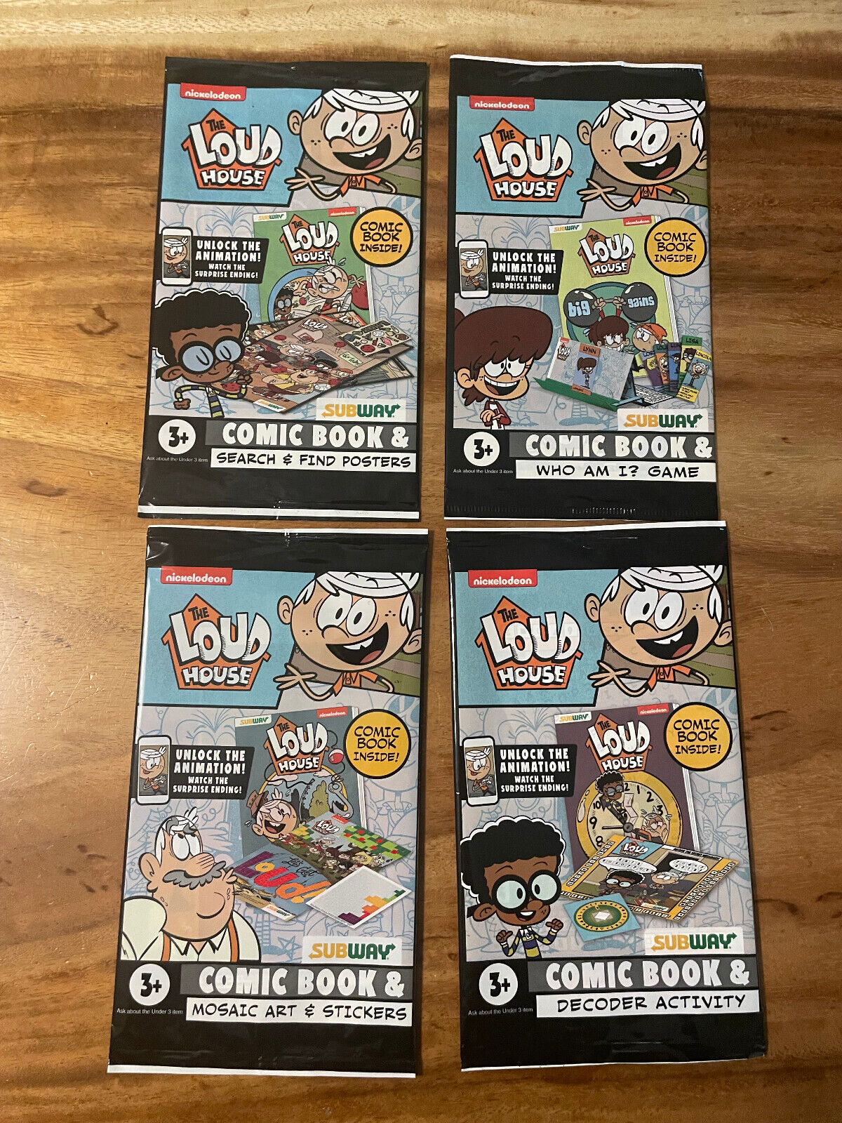 The Loud House Comic Nickelodeon Subway Book & Mosaic Art & Stickers ...