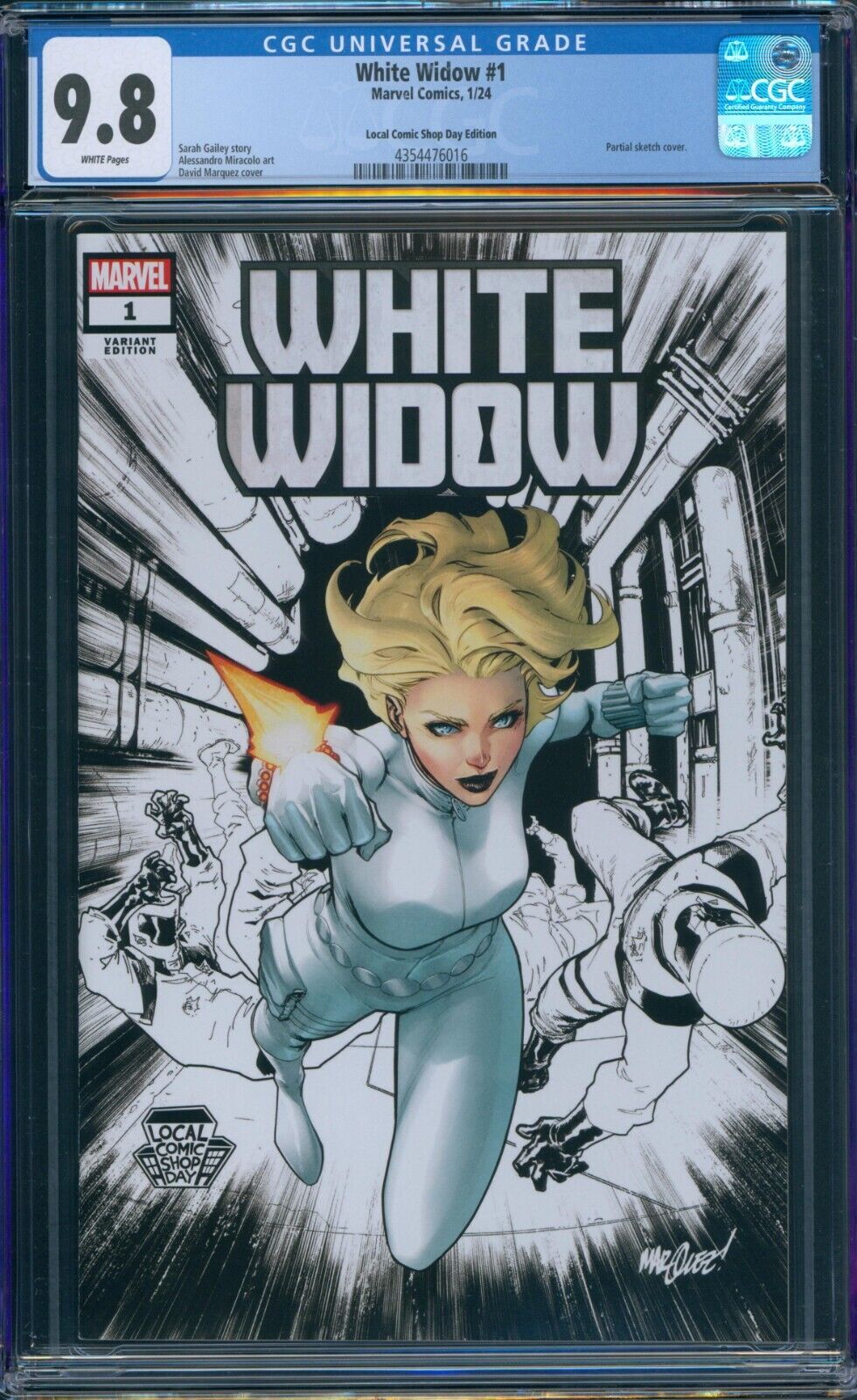 White Widow #1 CGC 9.8 Local Comic Shop Day Edition Marvel 2023 LCSD ...