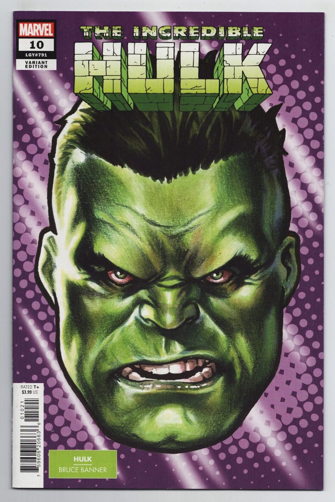 Incredible Hulk #10 Brooks Headshot Variant (Marvel, 2024) NM | Comic ...