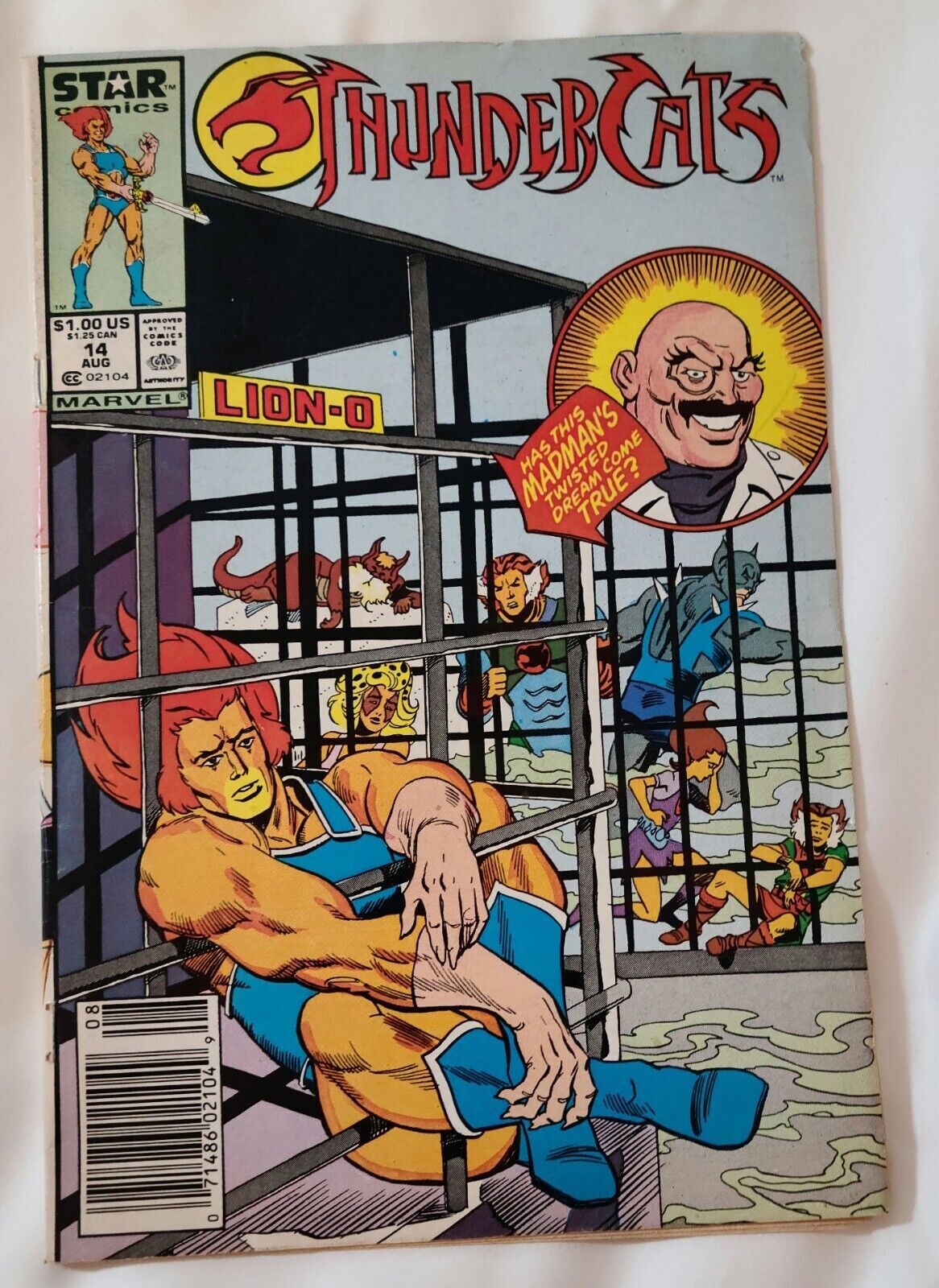 Thundercats #14 (Marvel / Star Comics 1987) Newstand, Lion-O, F/VF ...