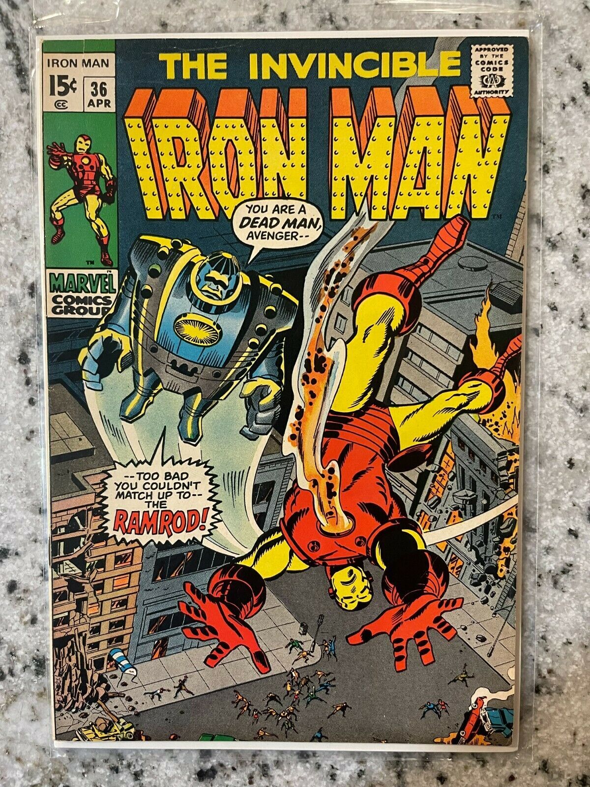 Invincible Iron Man #36 NM Marvel Comic Book Avengers Hulk Thor Captain ...