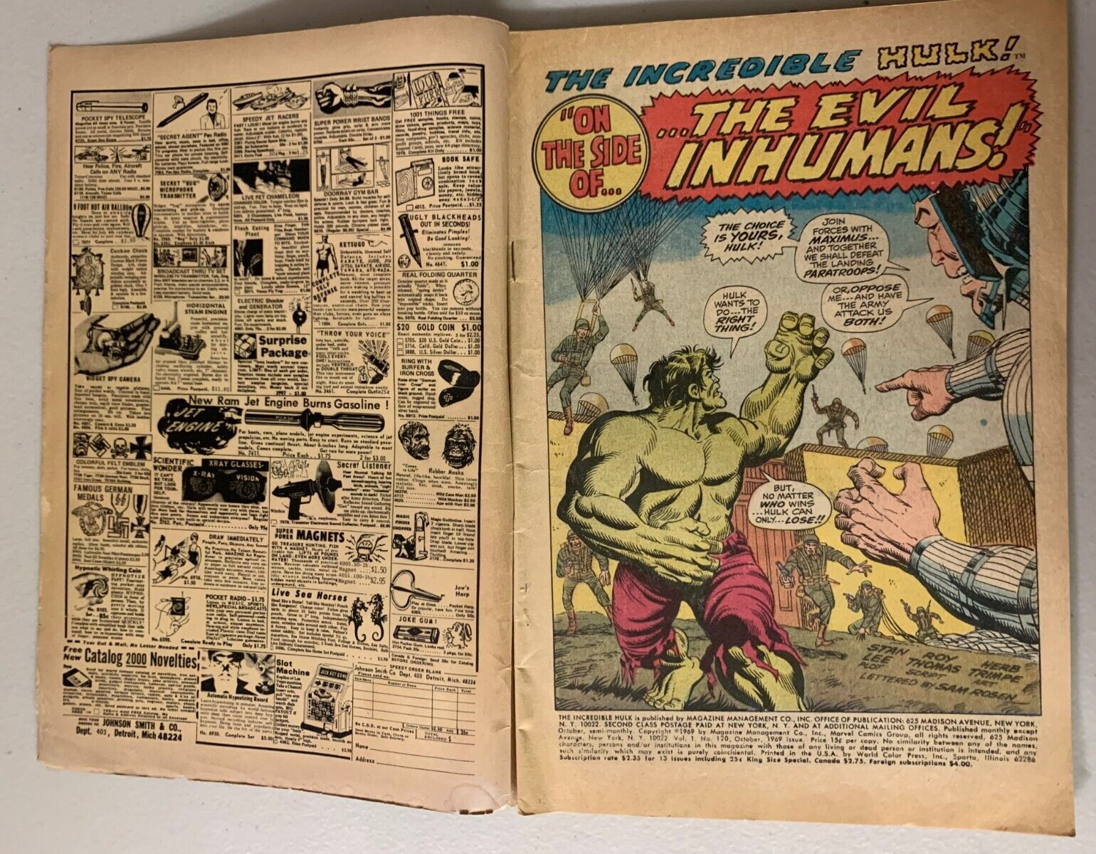 Incredible Hulk #120 Marvel 1st Series (3.5 VG-) (1969) | Comic Books ...