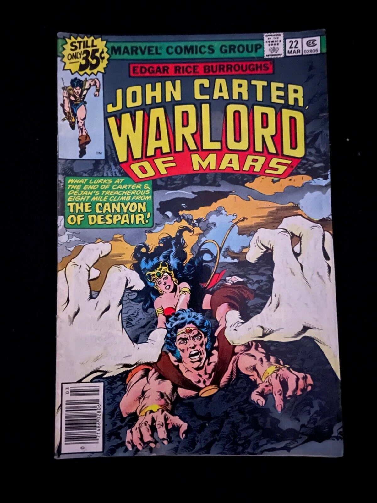 John Carter Warlord of Mars #22 March 1979 | Comic Books - Bronze Age, Marvel, Warlord, Horror ...