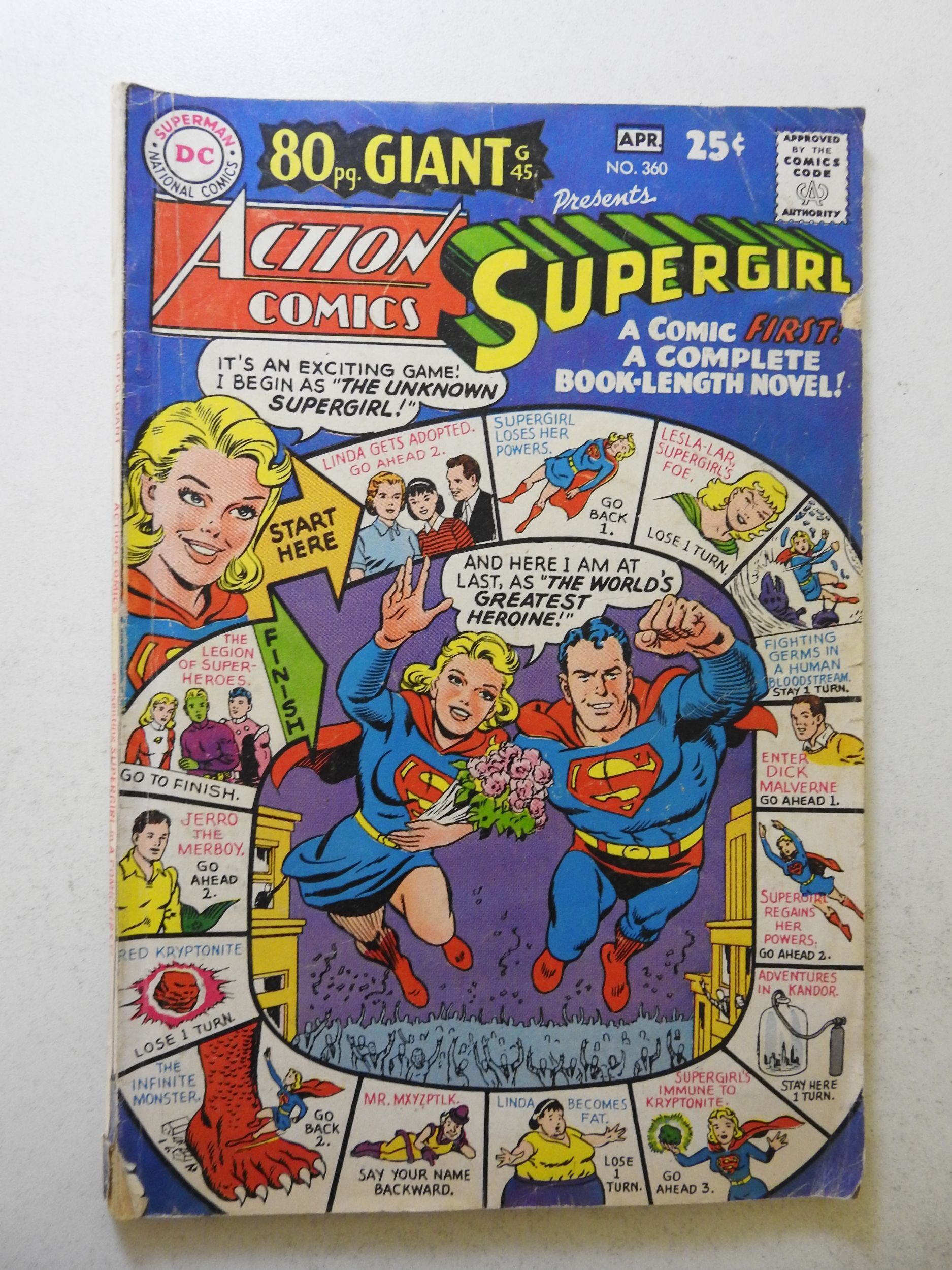 Action Comics #360 (1968) VG- Condition moisture stain, 1 in spine ...