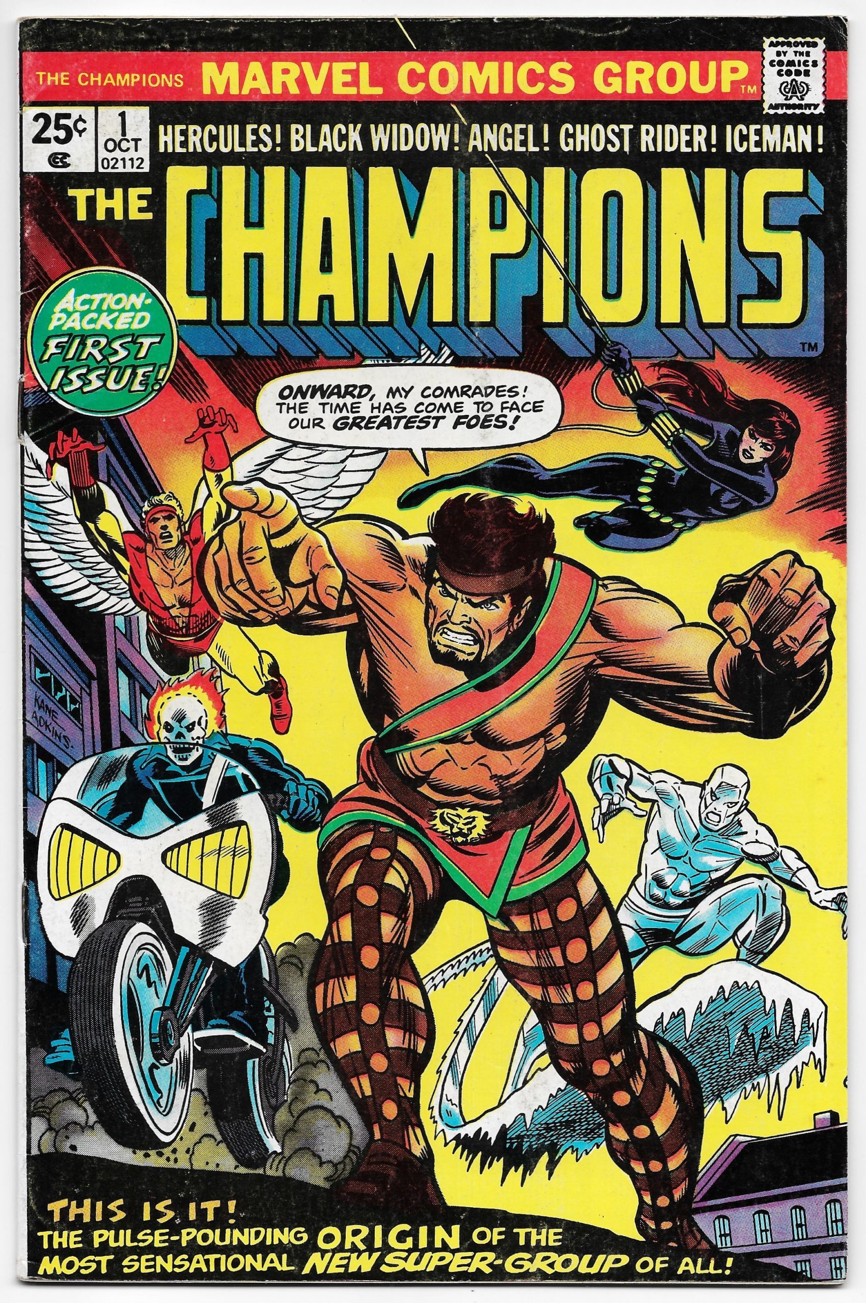 Champions #1 Hercules | Ghost Rider | Angel | Black Widow (Marvel, 1975 ...