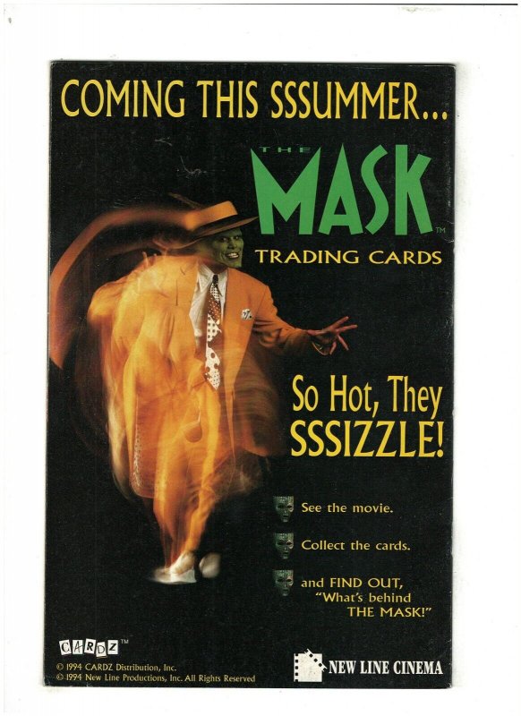 Official Movie Adaptation The Mask #1 VG/FN 5.0 Dark Horse Comics 1994 ...