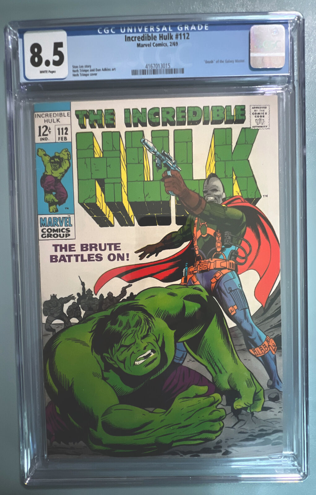 HULK #112 (4.0) THE BRUTE BATTLES ON!! 1968 RARE Vintage Collector’s ...