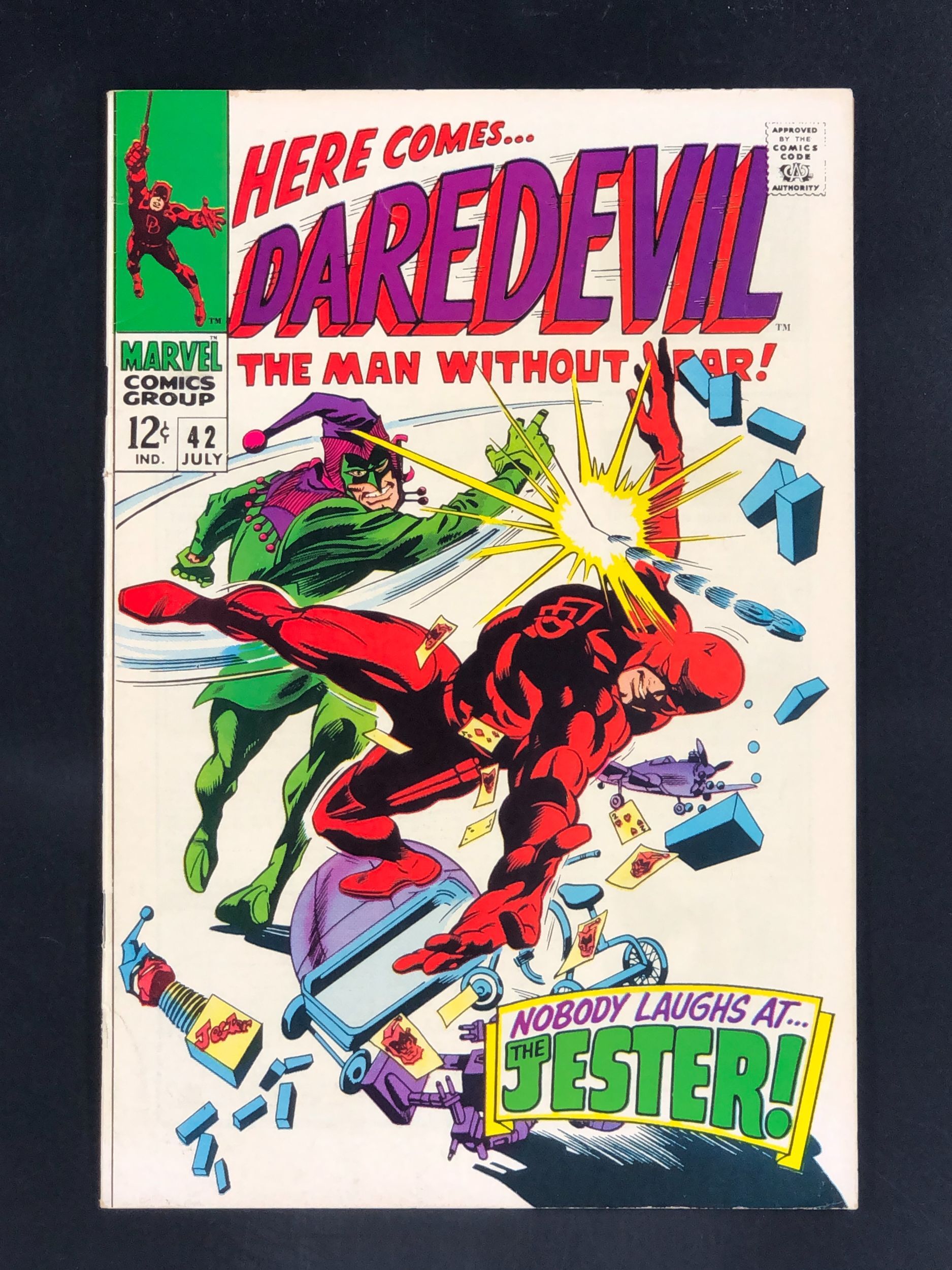 Daredevil #42 (1968) 1st Appearance and Origin of Jester | Comic Books ...