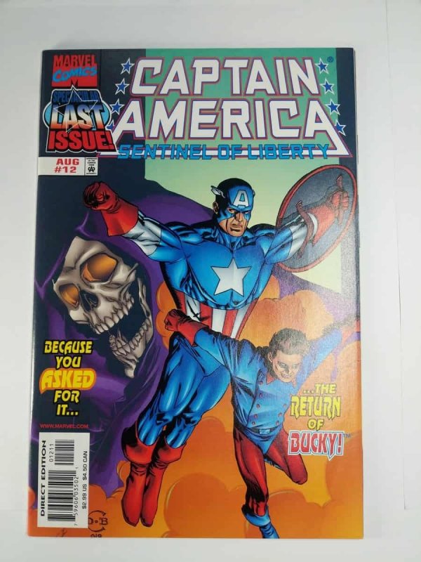 Captain America: Sentinel of Liberty #12 NM- Last Issue Card Insert ...