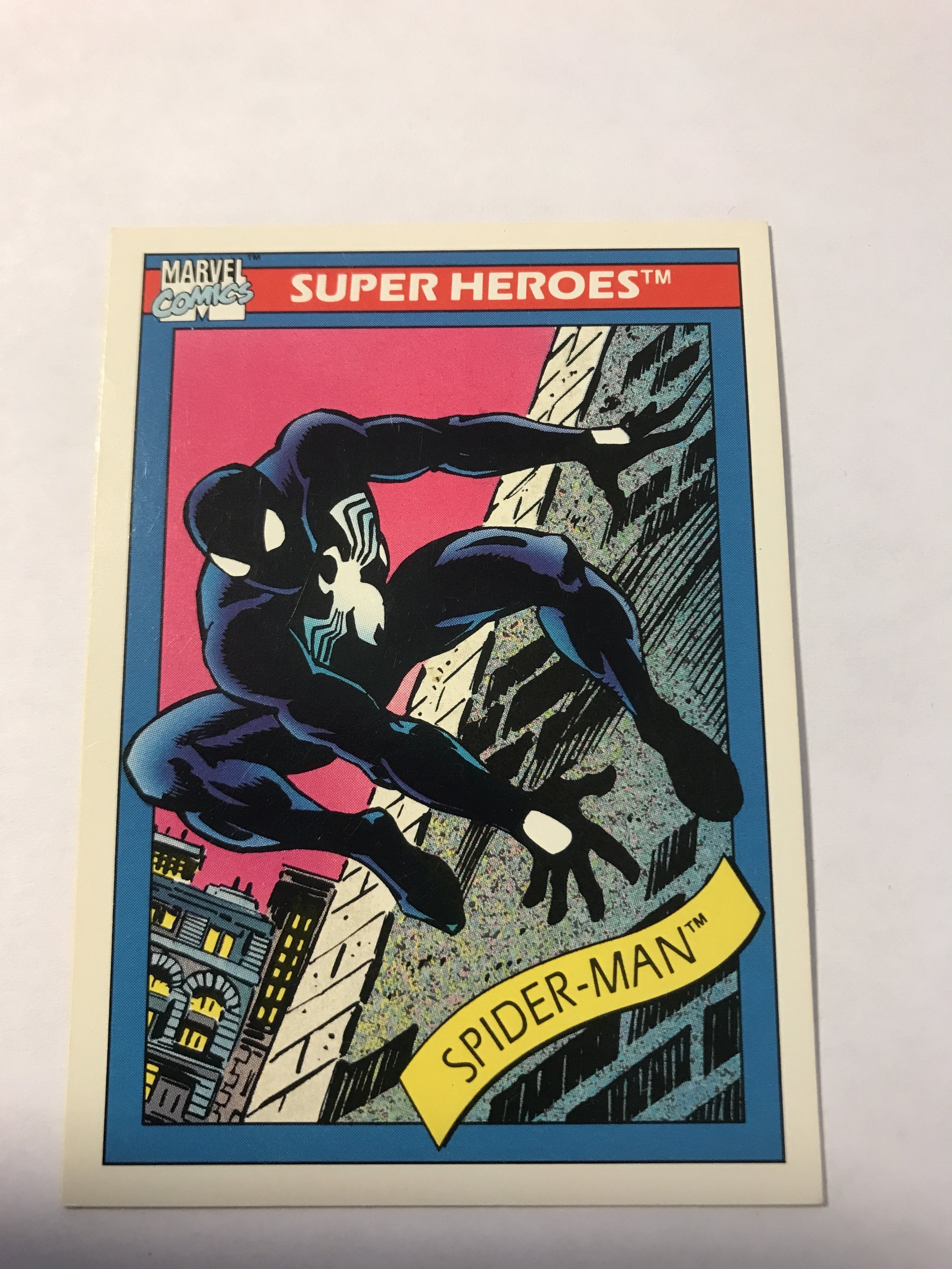 SPIDER-MAN #2 card : 1990 Marvel Universe Series 1, NM/M, Black Costume ...