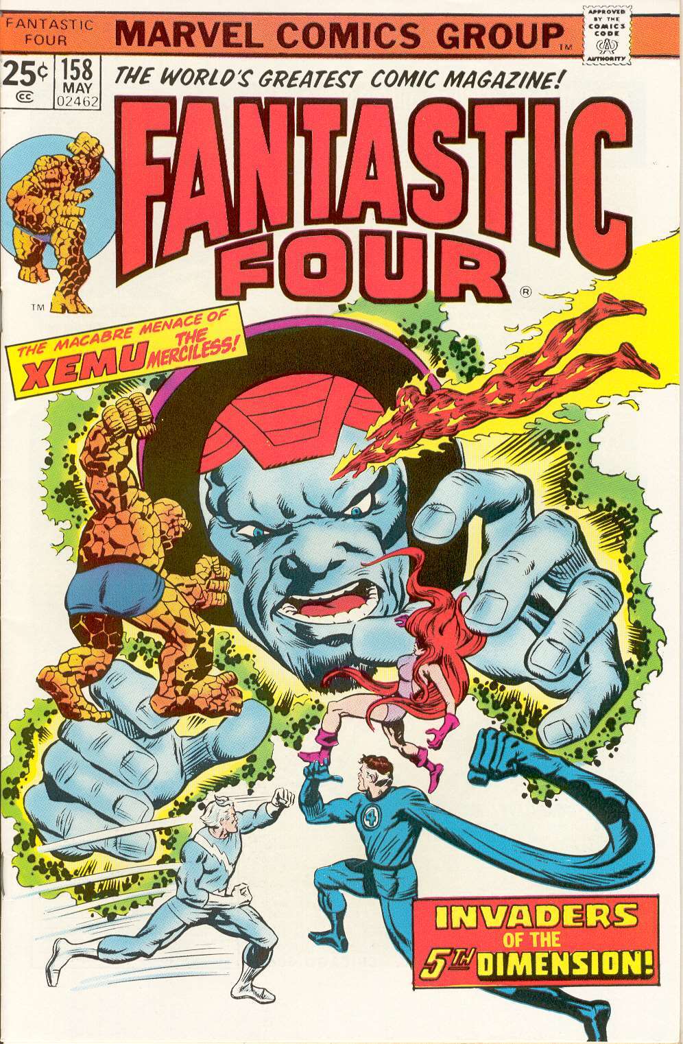 Fantastic Four (Vol. 1) #158 FN ; Marvel | Roy Thomas Quicksilver ...