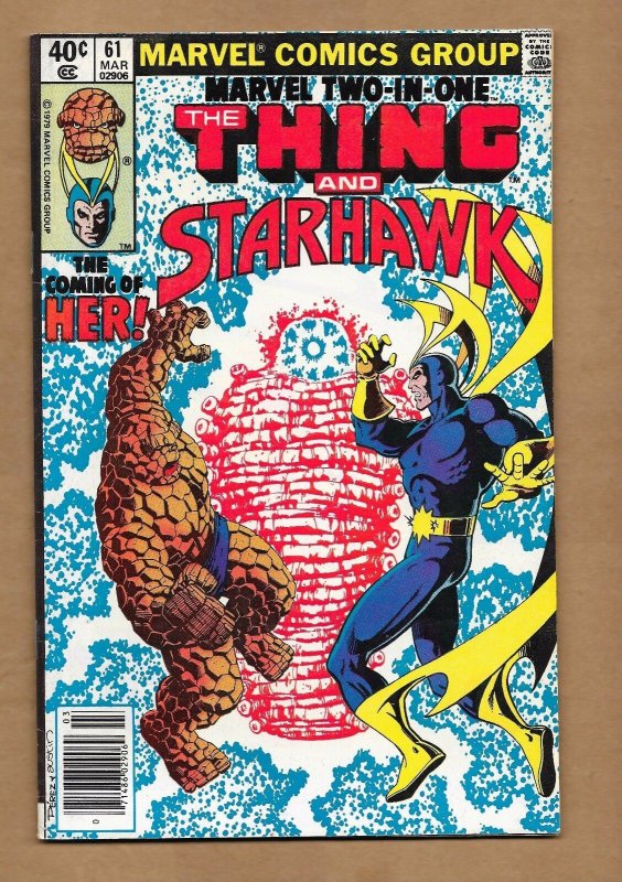 Marvel TWO in ONE #61 Thing Starhawk First Kismet HER Gotg Movie ...