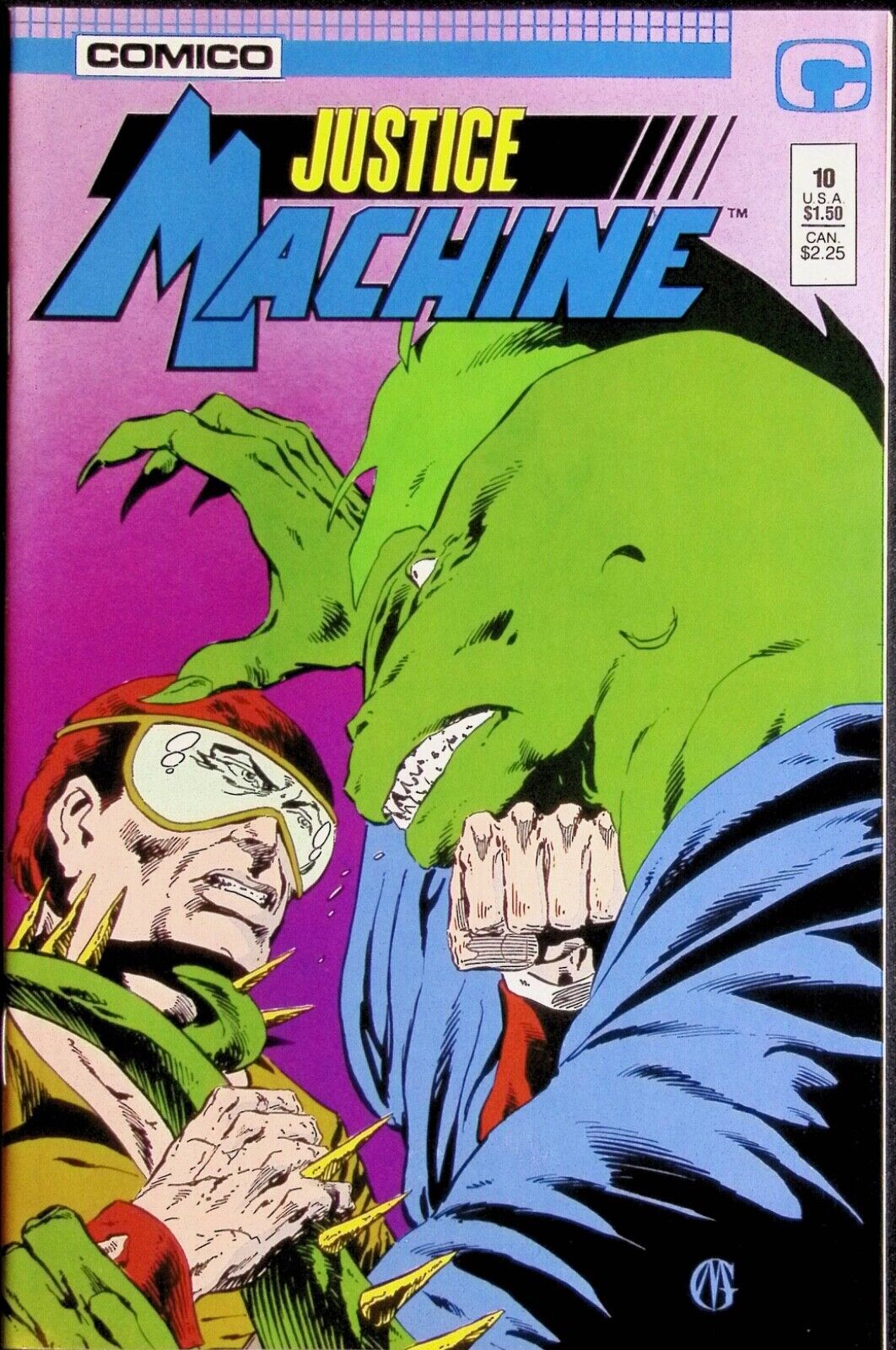 JUSTICE MACHINE Comic 10 — Tony Isabella & Mike Gustovich — 1987 Comico ...