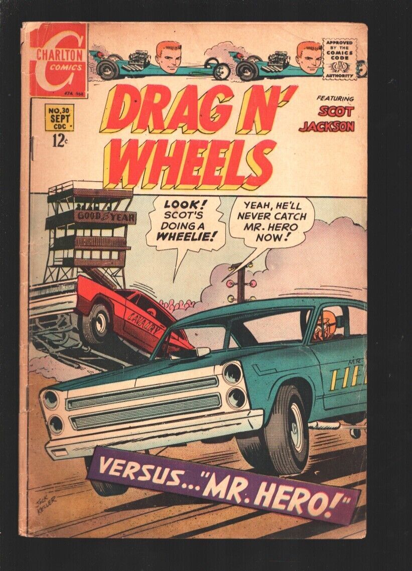 Drag N' Wheels #30 1968-Charlton-Jack Keller art-Funny cars & more-VG ...