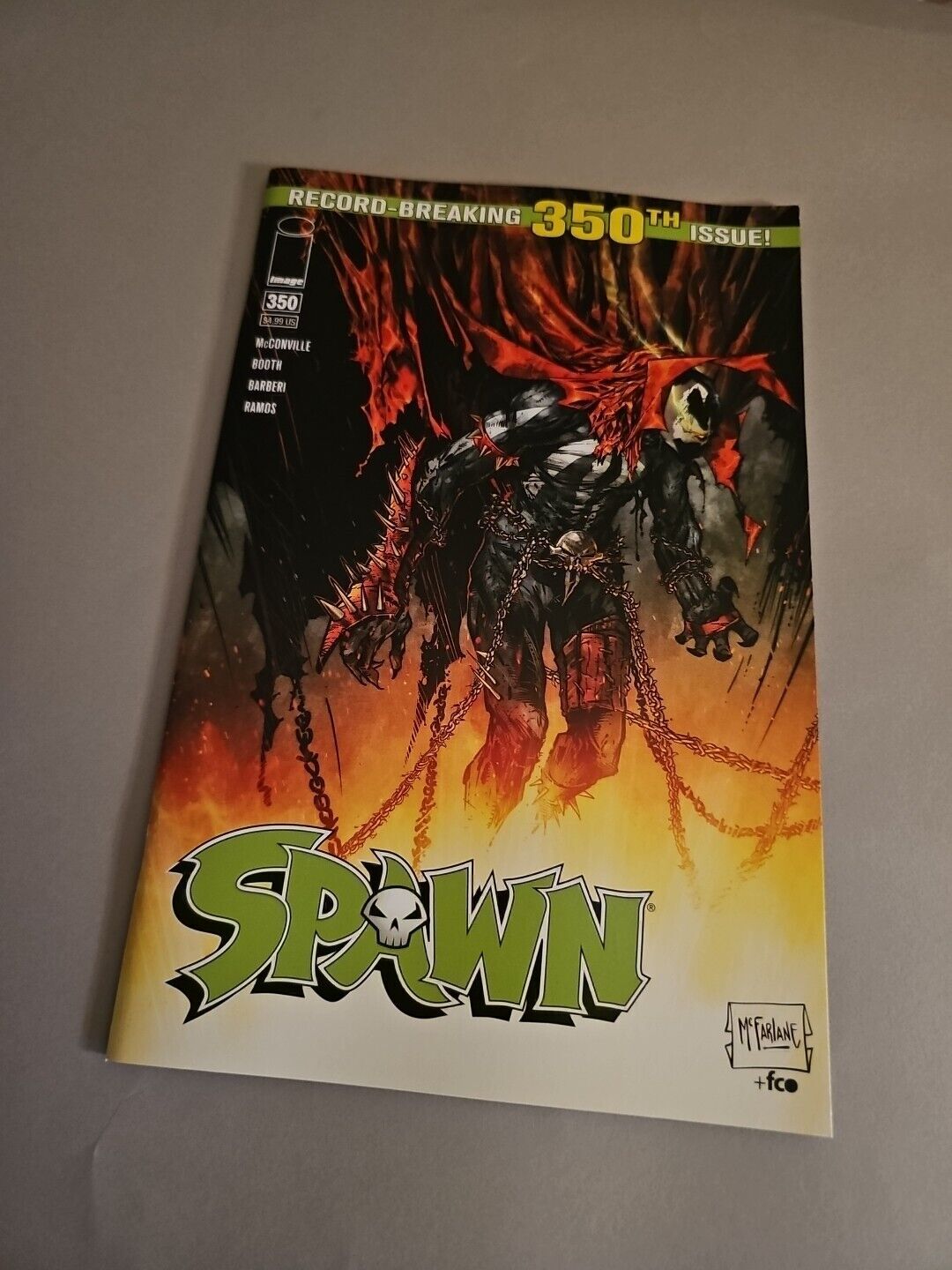 (I Show The Guts) Todd McFarlane Cover Brett Booth Insides SPAWN 350 Monarch | Comic Books ...
