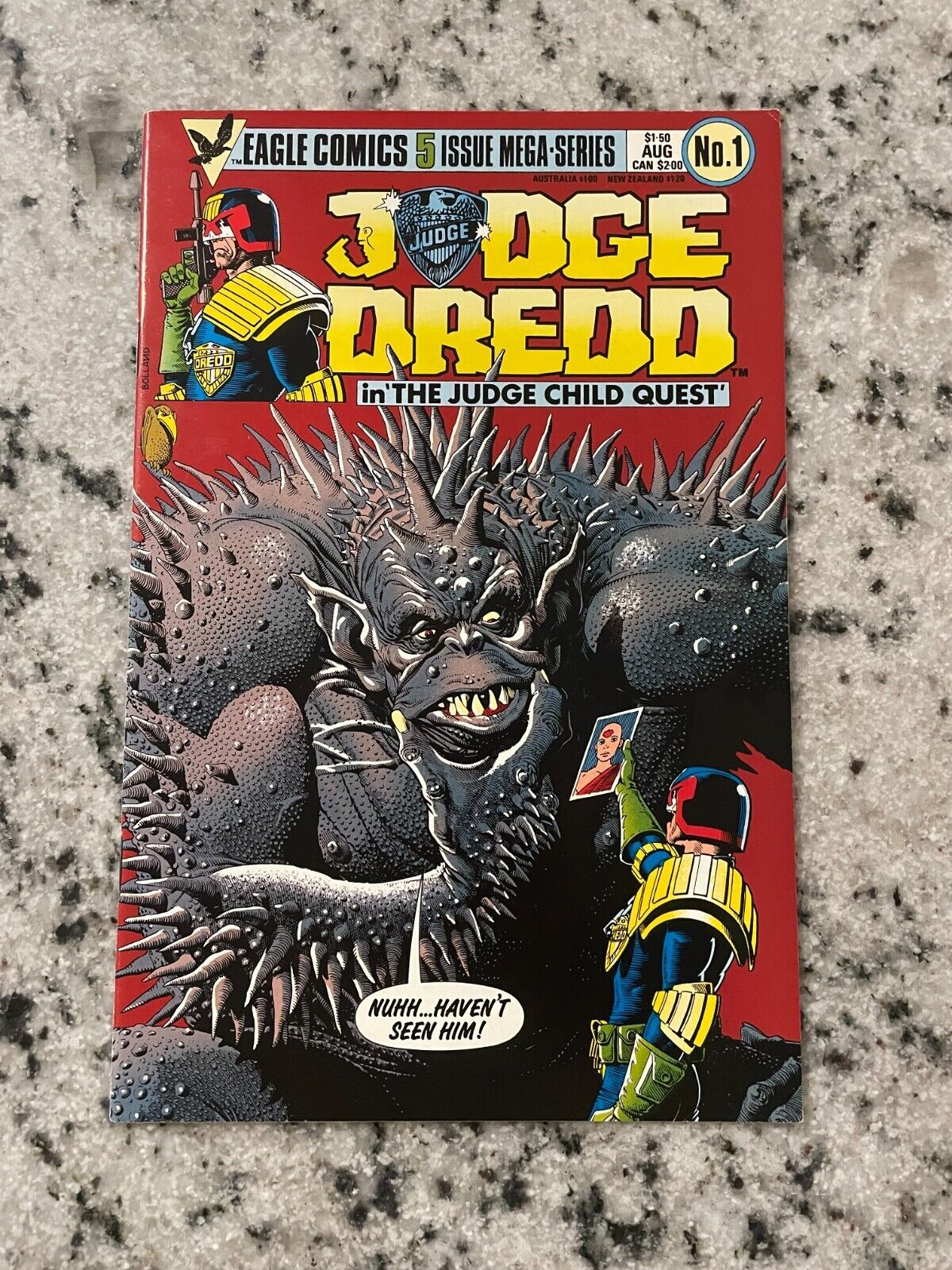 Judge Dredd # 1 NM- Eagle Comics Limited Series Comic Book Child Quest ...