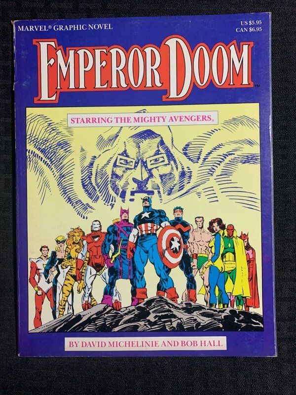 1987 EMPEROR DOOM Avengers Marvel Graphic Novel SC VG+ 4.5 1st Printing ...