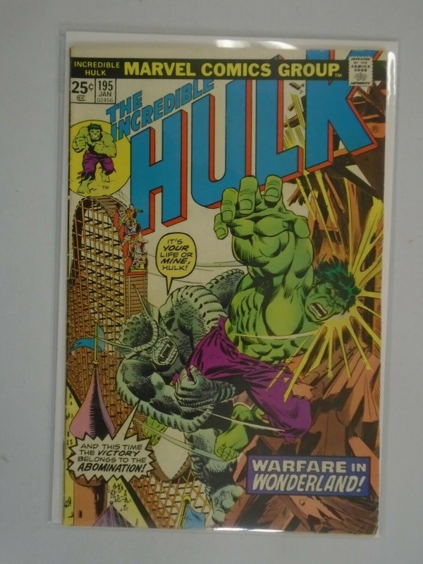Incredible Hulk #195 4.0 VG (1976 1st Series) | Comic Books - Bronze ...