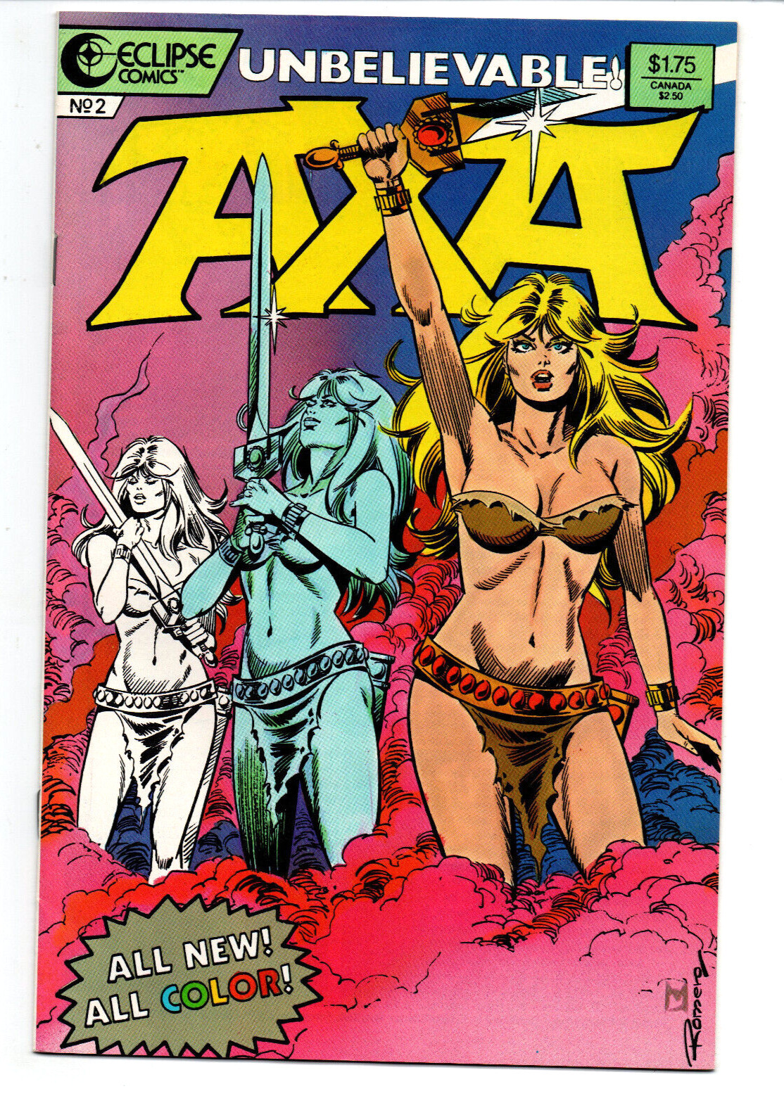 Axa #2 - Barbarian Girl - Eclipse - 1987 - (-NM) | Comic Books - Copper Age, Eclipse, Adult ...