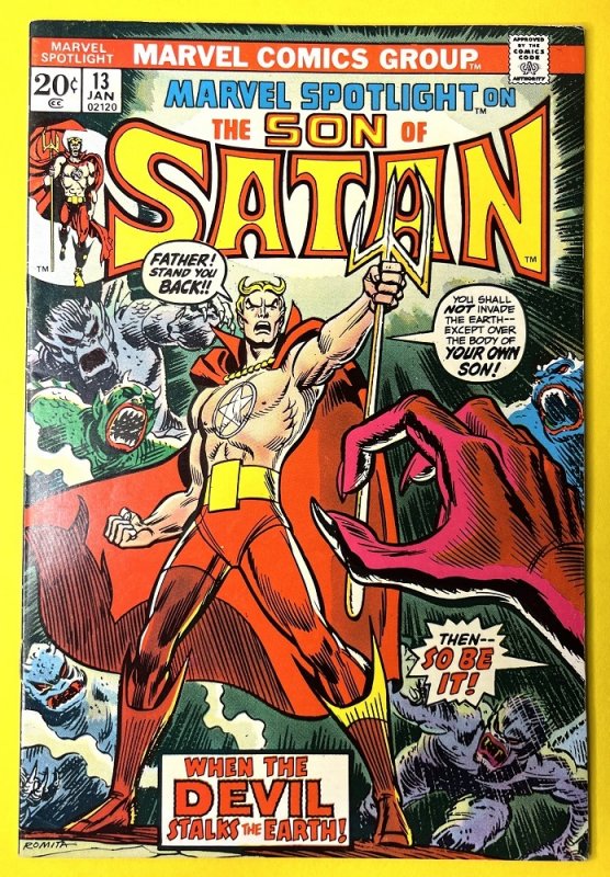 Marvel Spotlight 13 SON OF SATAN 2ND APPEARANCE SATANA (1974) | Comic ...