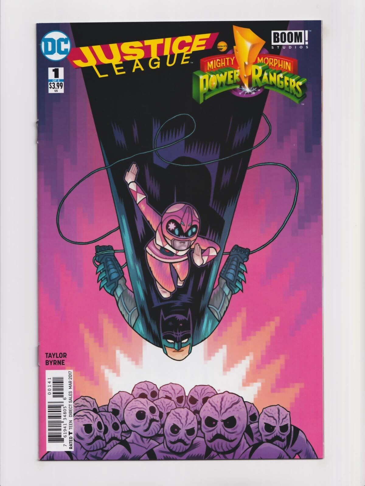 Justice League / Power Rangers #1 DC Comics Boom! 2017 Dan Hipp Variant ...