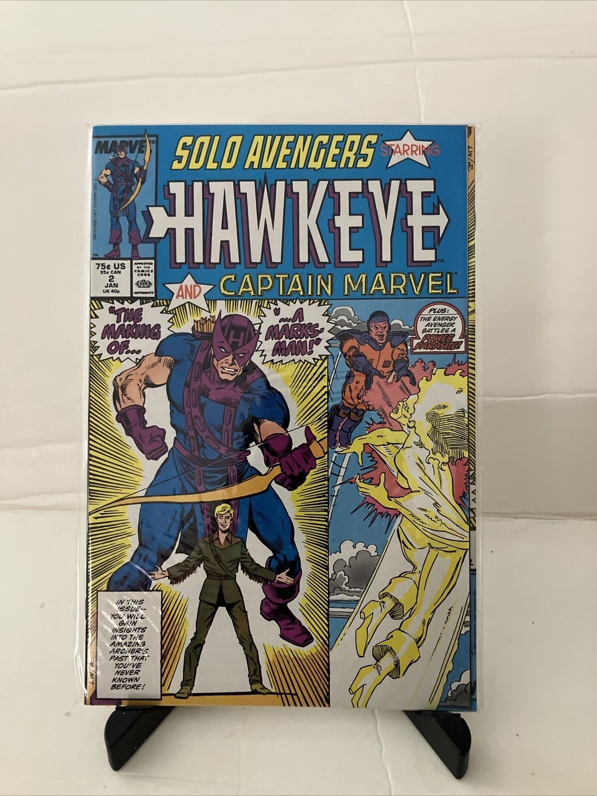 Marvel SOLO AVENGERS, HAWKEYE #2 ~ 1st Appearance Of Trick Shot In ...
