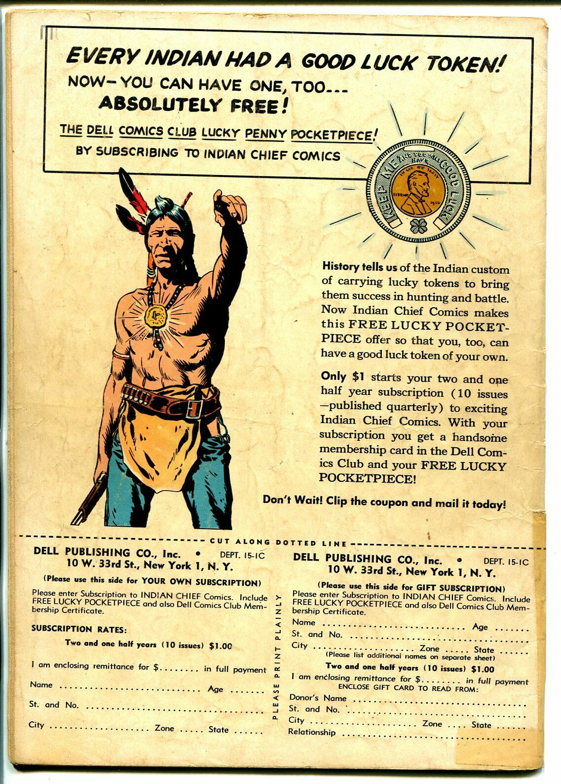 Indian Chief #15 1954-Dell-Indian stories-White Eagle-VG | Comic Books ...