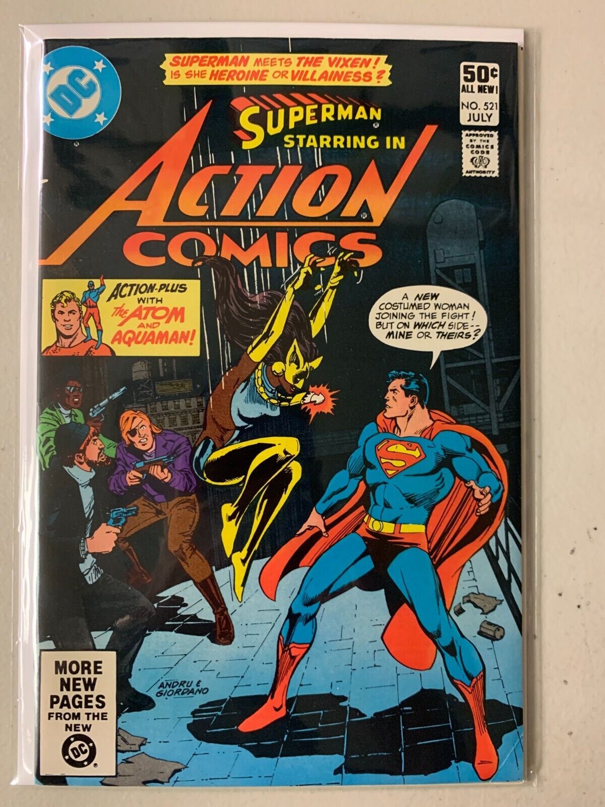 Action Comics #521 direct Superman meets The Vixen 6.0 (1981) | Comic ...