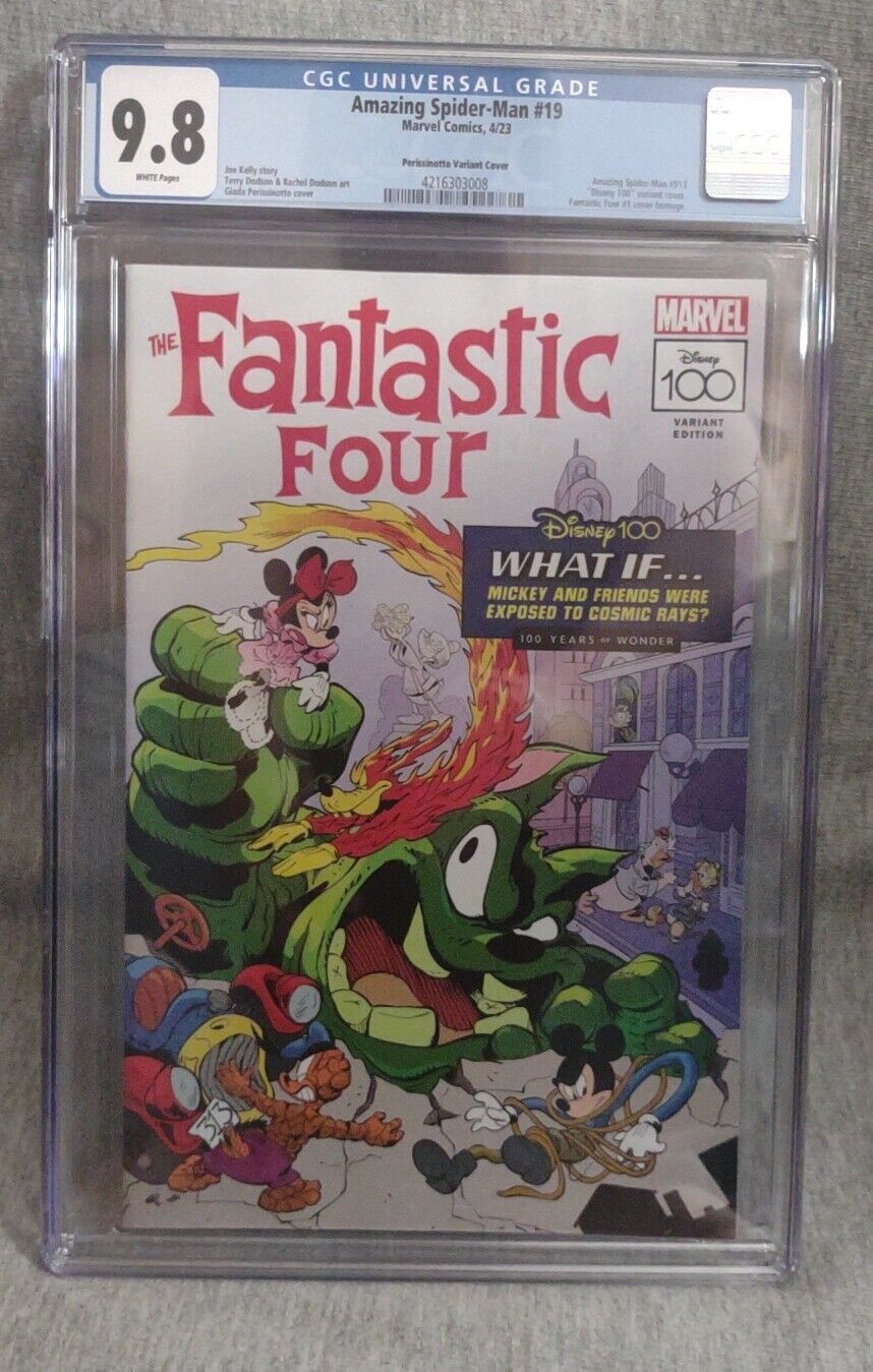 Amazing Spider-Man #19 CGC 9.8 Disney 100 Fantastic Four Variant Marvel ...