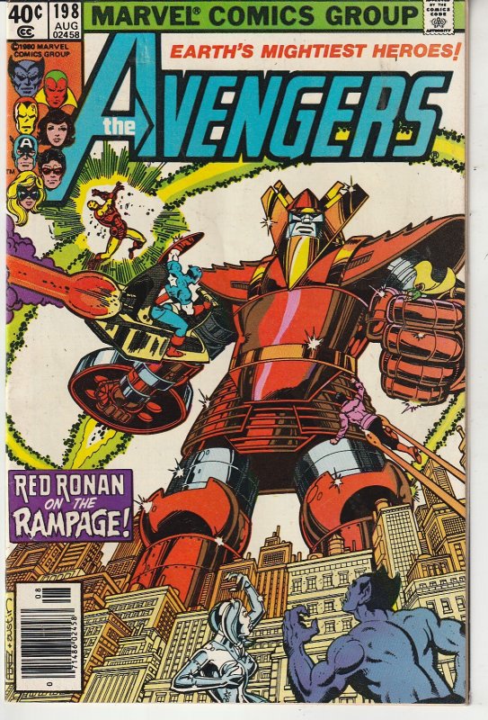The Avengers #198 (1980) From the pages of Godzilla, Red Ronin ...