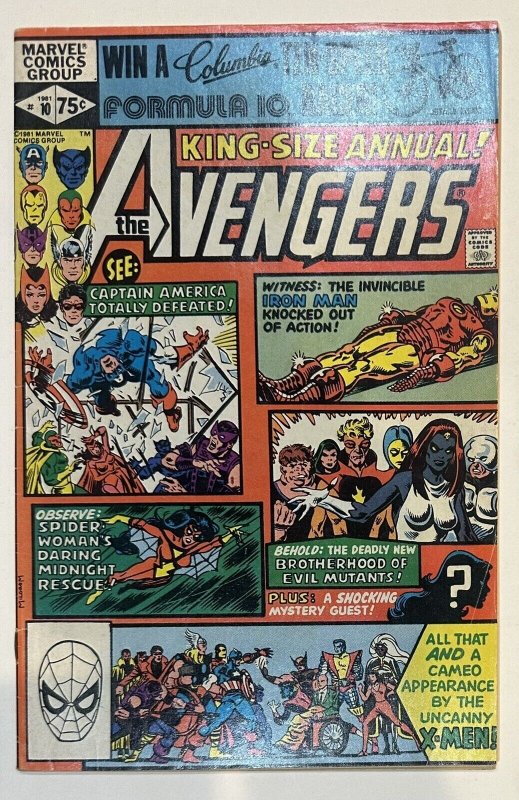 (1981) AVENGERS ANNUAL #10 1st Appearance ROGUE & MADELYNE PRYOR ...