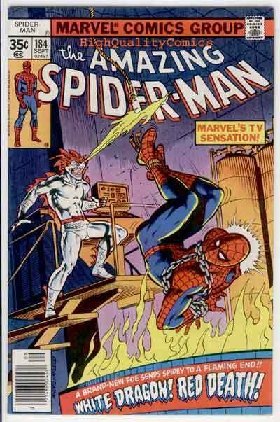 SPIDER-MAN #184, FN, Dragon, Wolfman, Amazing, 1963, more ASM in store ...