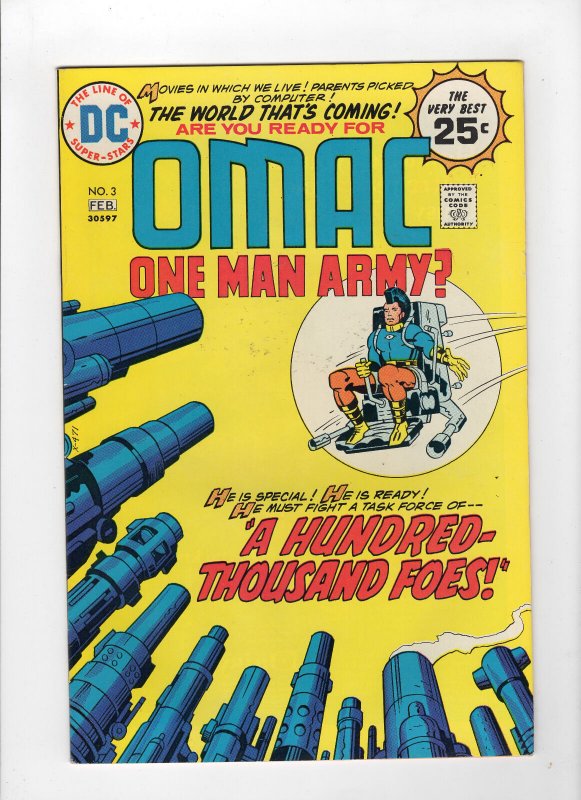 OMAC #3 (Jan-Feb 1975, DC) - Fine | Comic Books - Bronze Age, DC Comics ...