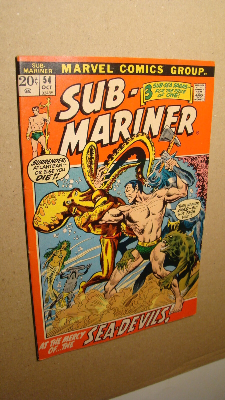 Sub-Mariner 54 *Nice* Namorita Appearance 1972 Marvel | Comic Books ...