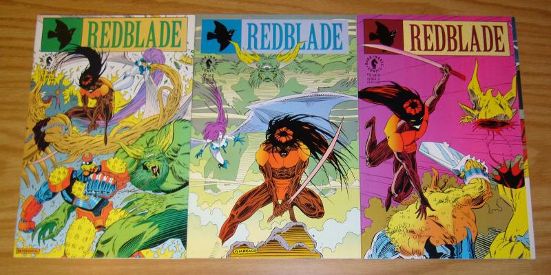 Redblade #1-3 VF/NM complete series - spirit realm samurai sent to ...