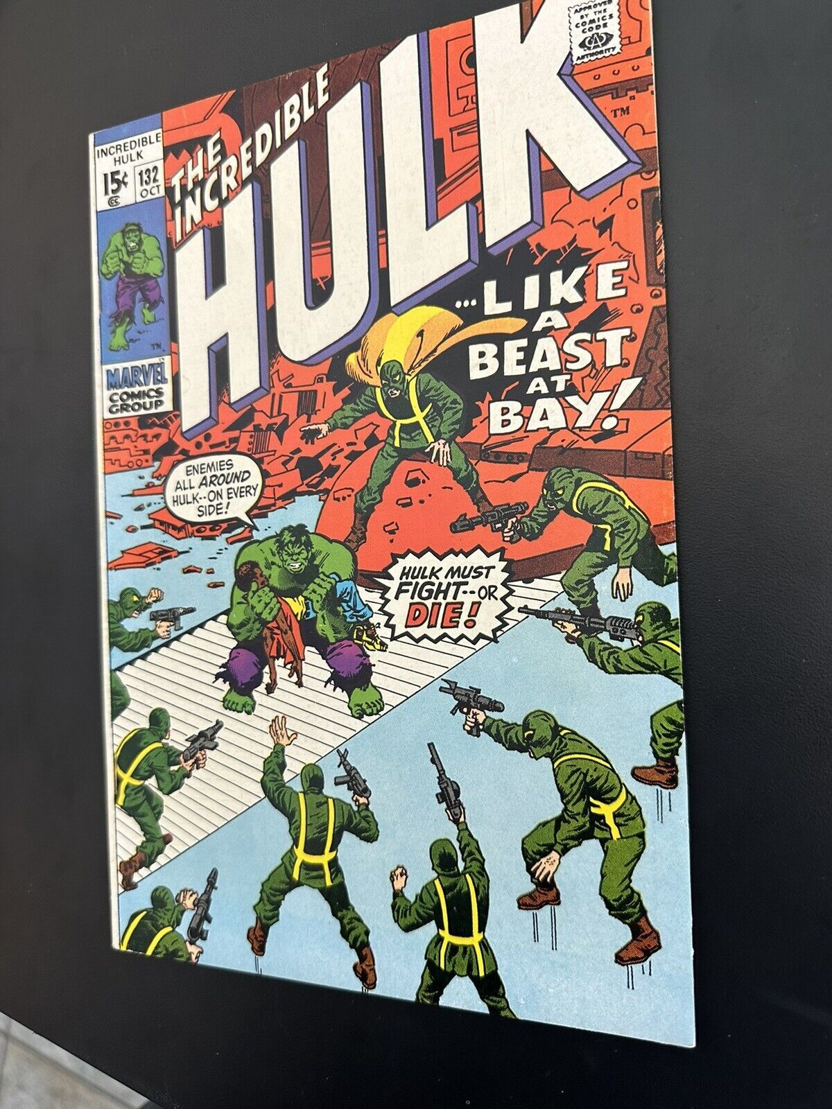 The Incredible Hulk #132 VF- Herb Trimpe Art (Marvel 1970) | Comic ...