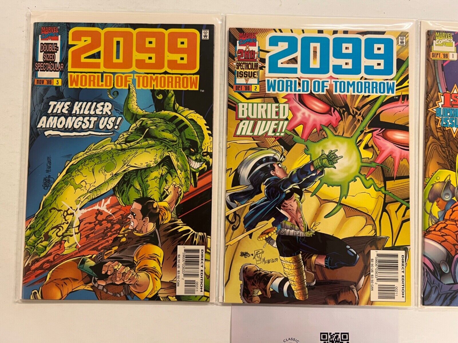 3 2099 World Of Tomorrow Marvel Comic Books # 1 2 3 Avengers Defenders ...