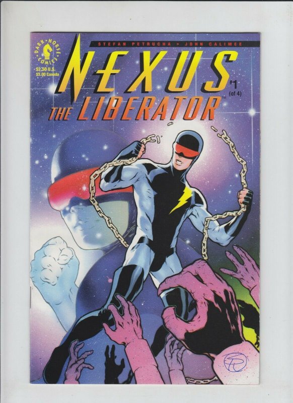 Nexus: the Liberator #1 VF signed Dark Horse Steve Rude Stefan Petrucha ...