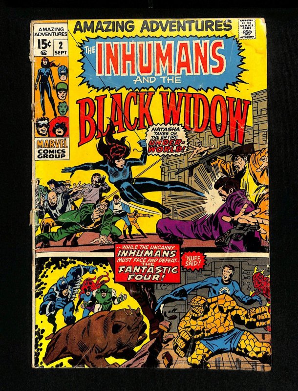 Amazing Adventures #2 Black Widow Inhumans! | Full Runs & Sets, Marvel ...
