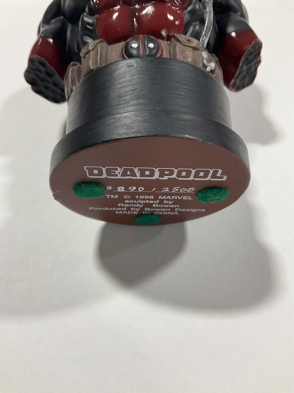 Deadpool Marvel Mini Bust Randy Bowen 6” 1/8th Scale Bowen Designs 1998 ...