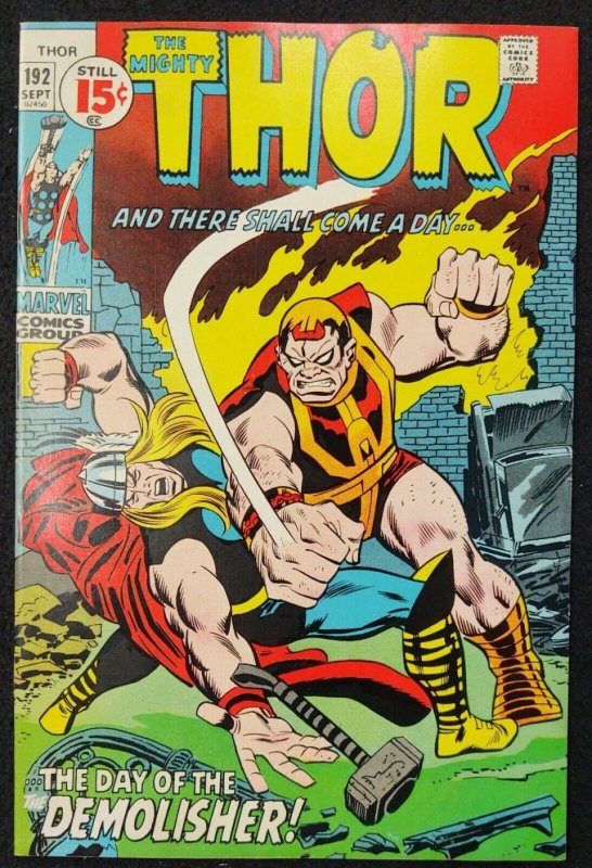 Thor (1966) #192 VF (8.0) Silver Surfer Cameo John Buscema | Comic ...