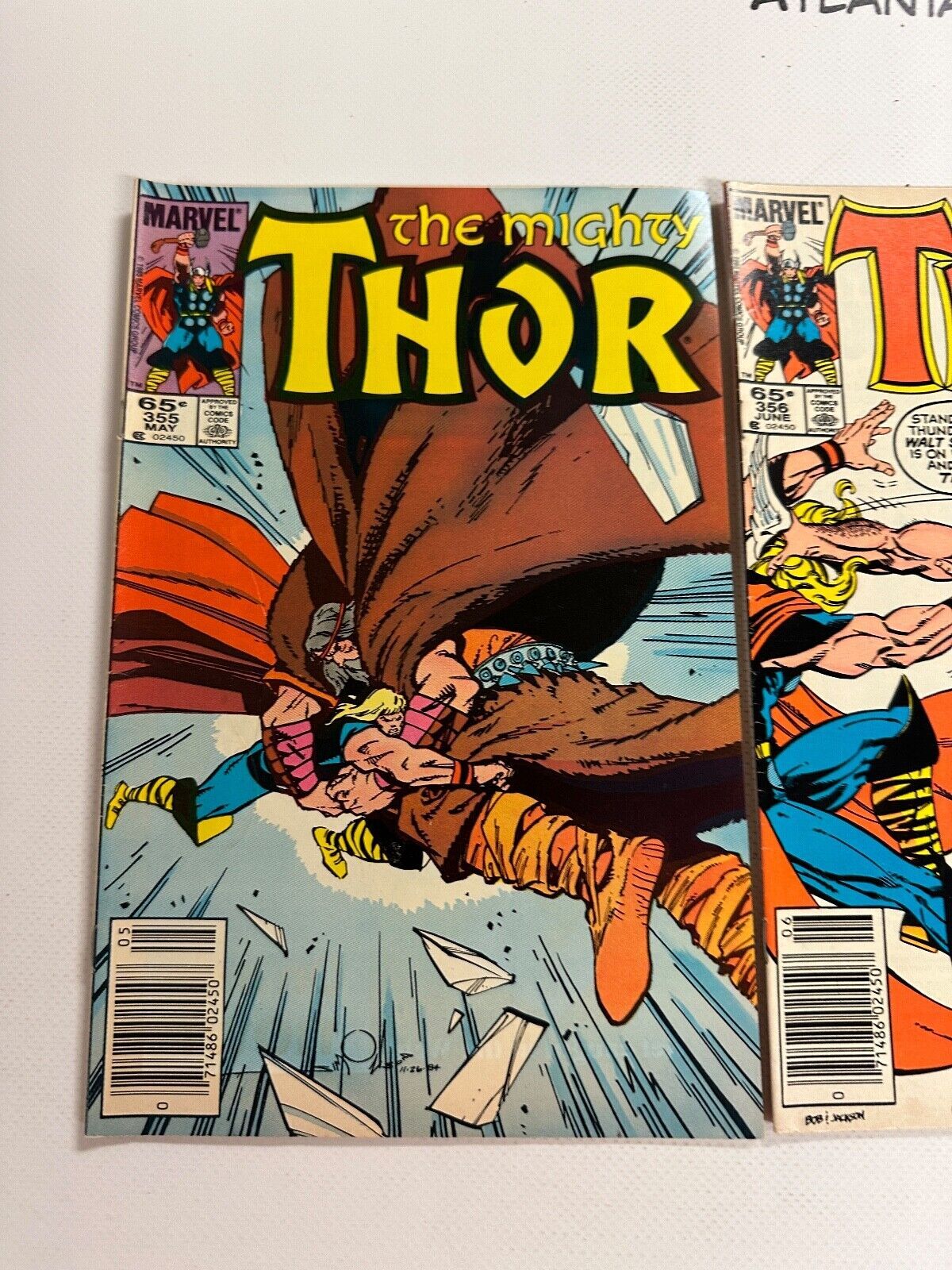 3 Thor Marvel Comic Books # 355 356 368 Avengers X-men Hulk 66 CT3 ...