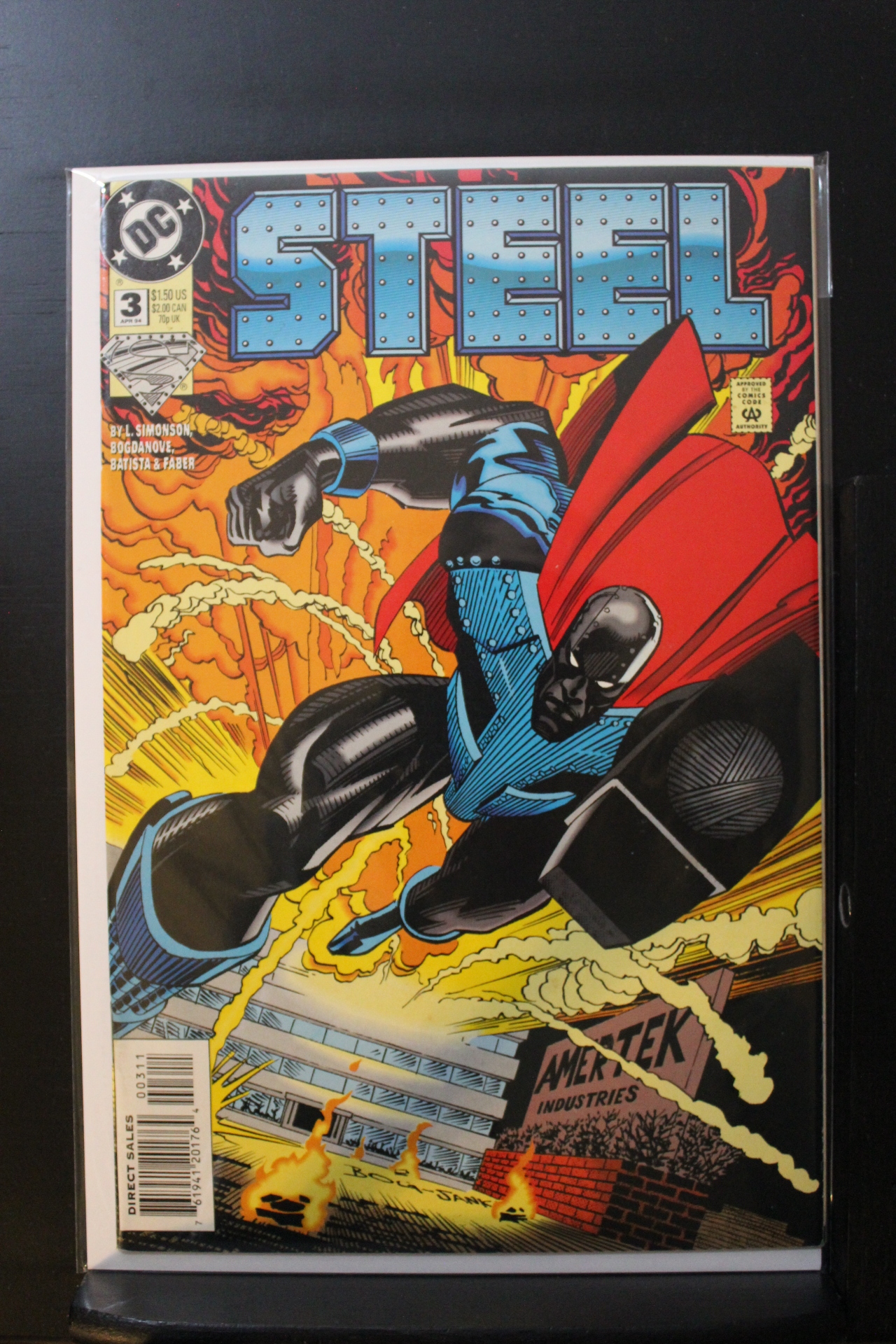 Steel #3 DC Universe Corner Box Variant (1994) | Comic Books - Modern ...