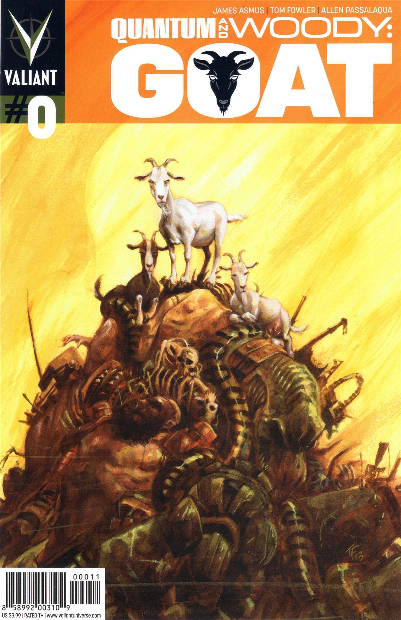 Quantum And Woody 2nd Series 0 Fn Valiant Goat Comic Books