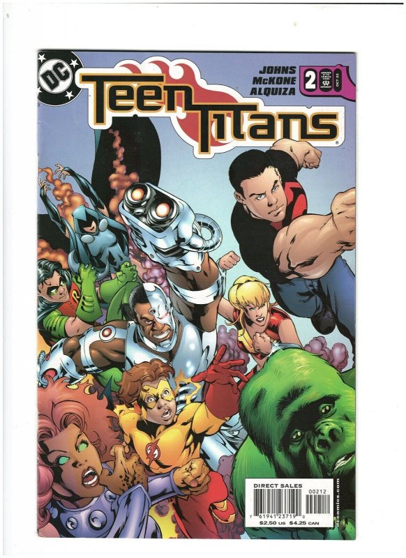 Teen Titans #2 VF 8.0 DC Comics 2003 Cyborg, Beast Boy & Starfire ...